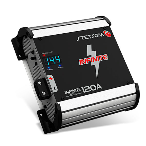 FONTE AUTOMOTIVA DIGITAL STETSOM INFINITE 120A BIVOLT VOLTIMETRO LED ...